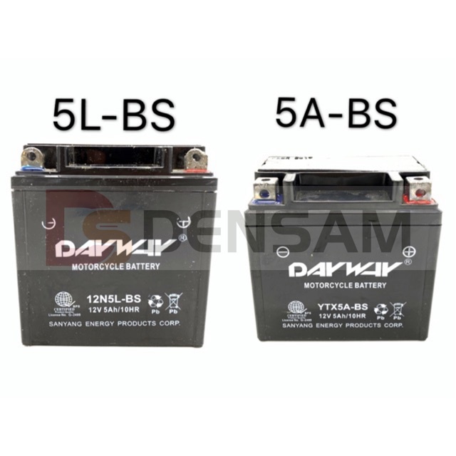Motorcycle Dayway Battery 5L / 5A Original | Shopee Philippines