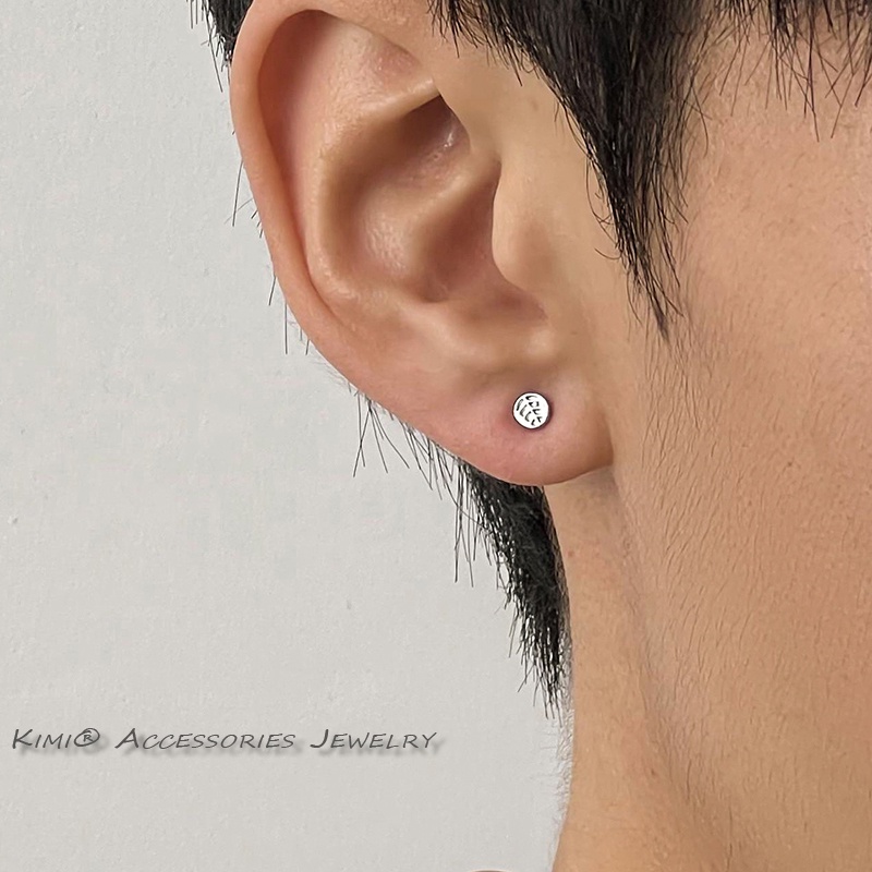 Silver Leaf Stud Earings for Men Hikaw for Woman Minimalist Earrings ...