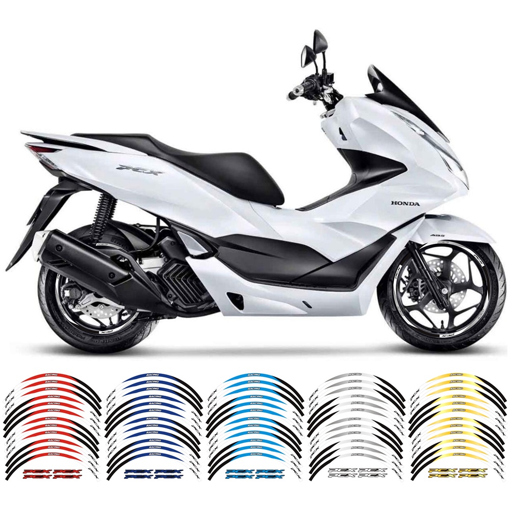 14" 13" Inch Reflective Motorcycle Stickers For HONDA PCX PCX125 PCX160 ...