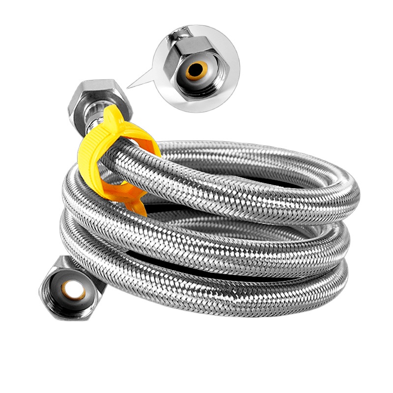 [WDY] Water Inlet Hose 304 Stainless Steel Braided Pipe Toilet Water ...