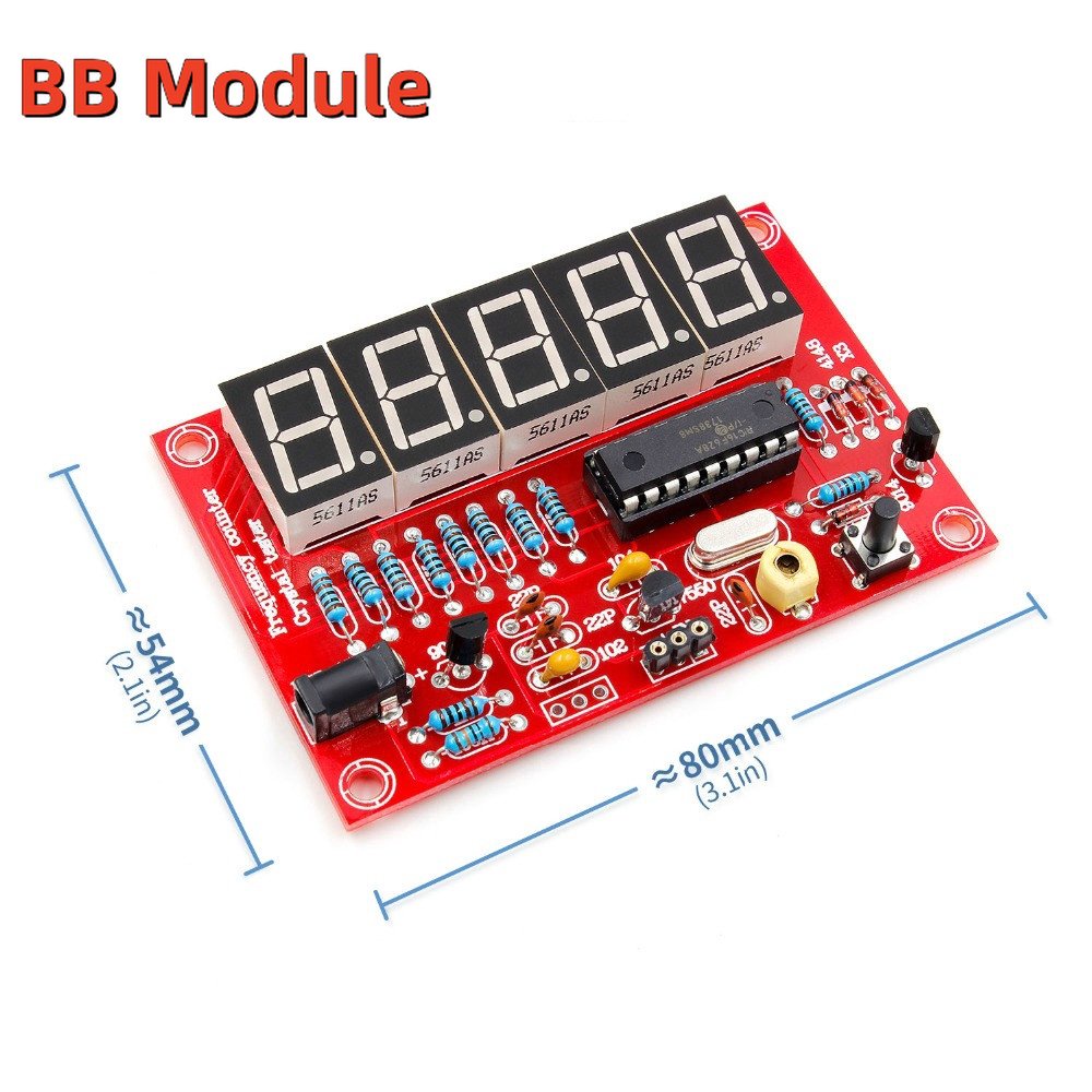 DIY Kits RF 1Hz-50MHz Crystal Oscillator Frequency Counter Meter ...