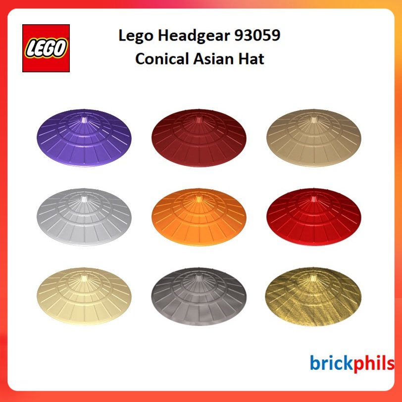 Lego Headgear 93059 Conical Asian Hat | Shopee Philippines