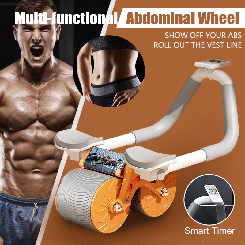 [HOT SELL] Abdominal Wheel With Elbow Support Automatic Rebound Abs ...