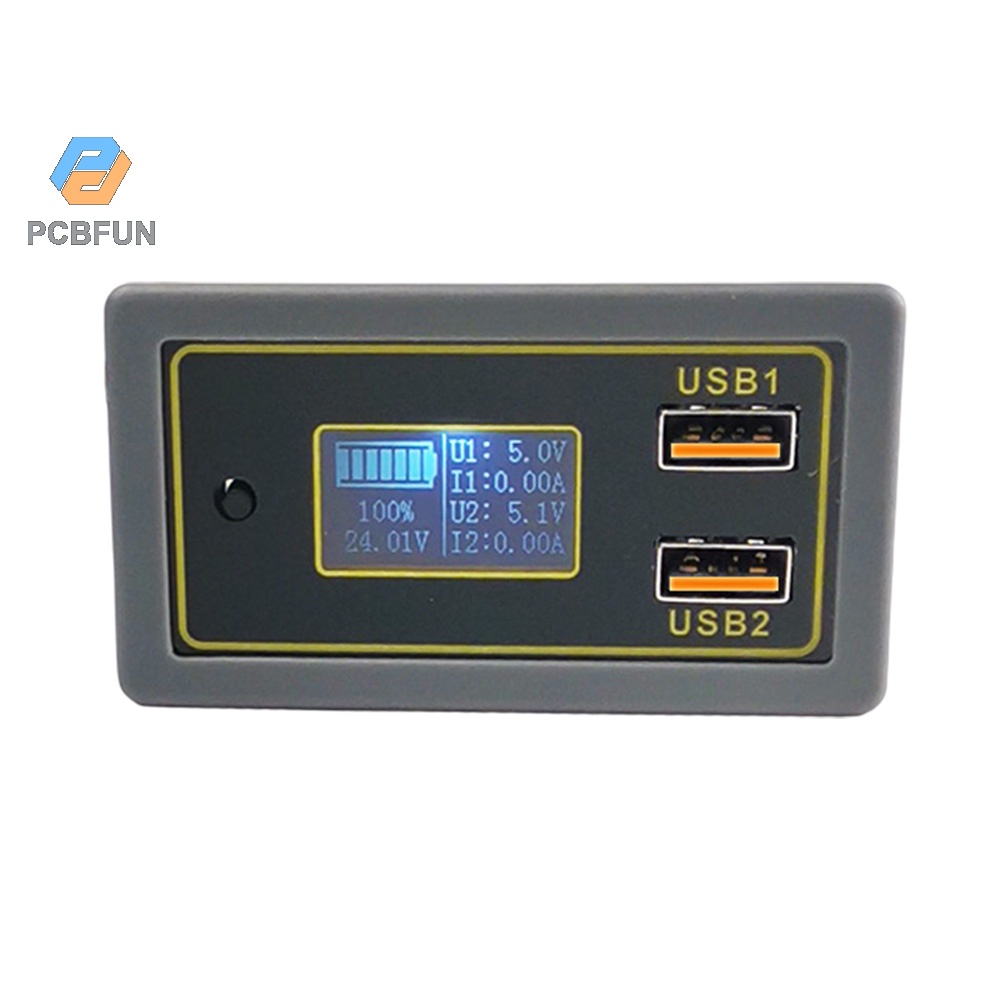 Pcbfun 12V 24V Car Motorcycle Voltmeter Voltage Battery Panel Meter W ...