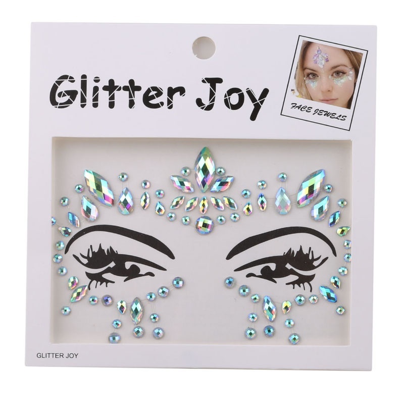DIY Eyebrow Face Body Art Adhesive Crystal Glitter Jewels Festival ...