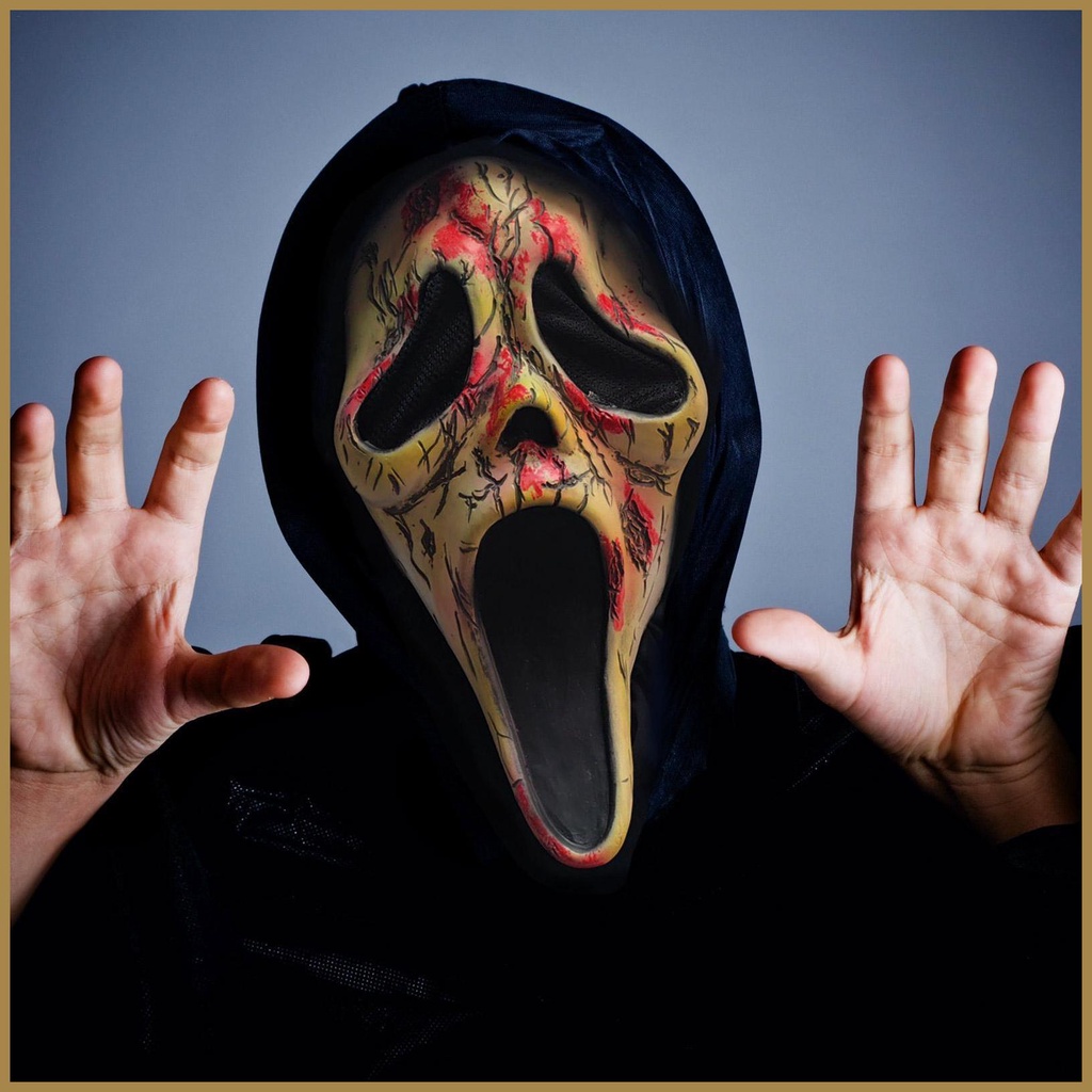 Scream Movie Horror Halloween Killer Cosplay Adult Costume Screaming ...