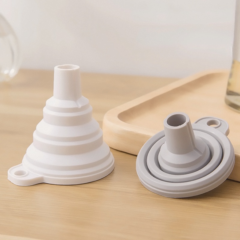 HERA Silicone Funnel Foldable Long Neck Telescopic Funnel Cone Kitchen ...