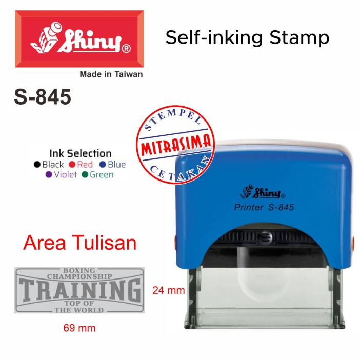 Shiny S-845 Stamp (Shiny square shape S845 Type S 845 ) | Shopee Philippines