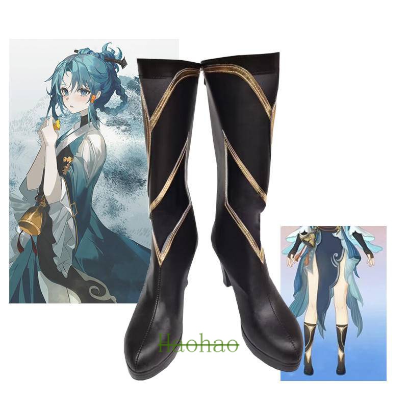 Genshin Impact Madame Ping cos shoes guizong cosplay game shoes ...