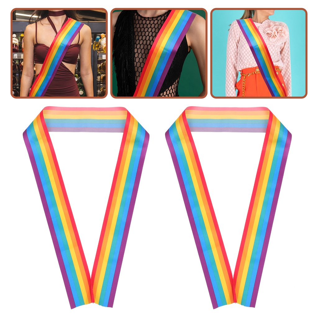[READY STOCK] 2 Pcs Blank Sash Partridge Lgbt Belt Bridal Pride Parade ...