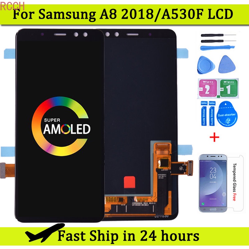 Super Amoled For SAMSUNG GALAXY A8 2018 A530 A530F LCD Display Touch ...