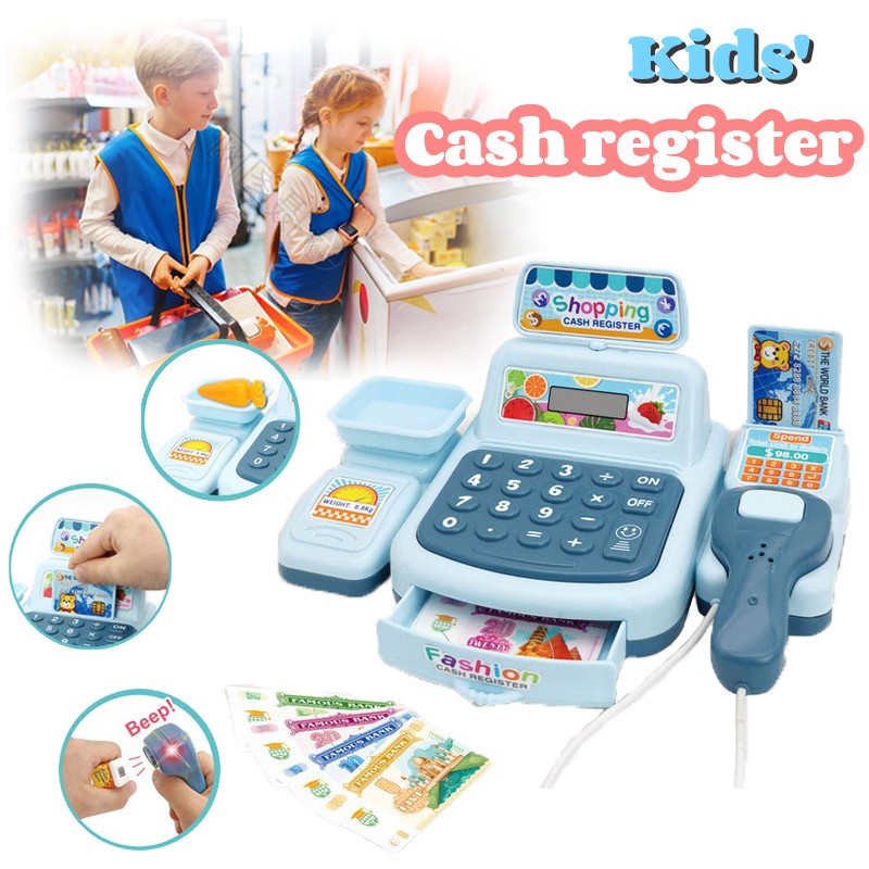 Cashier Machine Toys Swipe Scan Cashier Toys Pretend Play Girl Toys ...