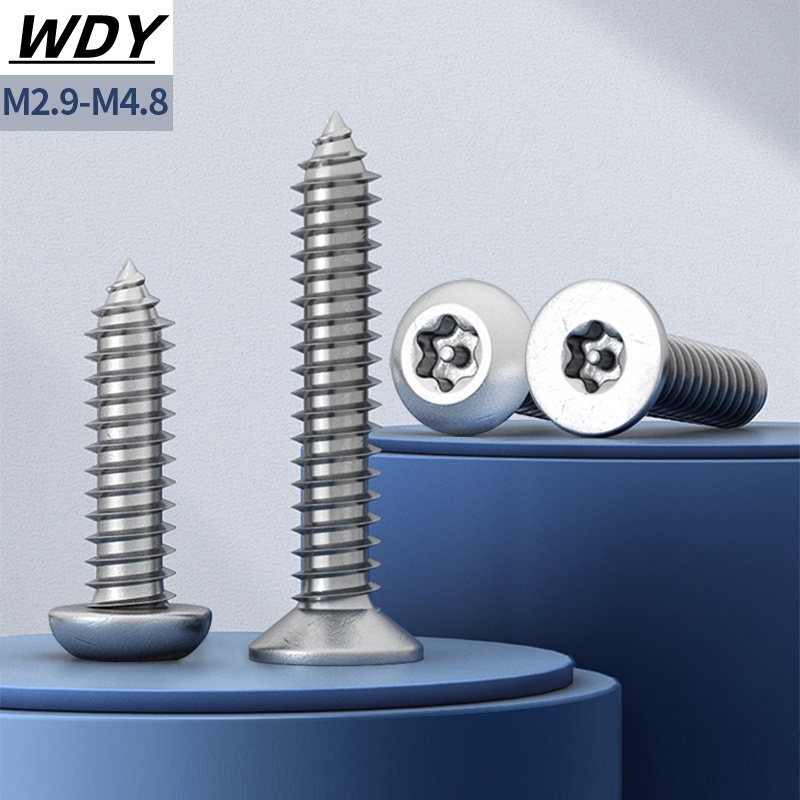 [WDY] 304 Stainless Steel Round Head Torx With Needle Self-Tapping Screw Anti-Theft M2.9--M4.8 ...