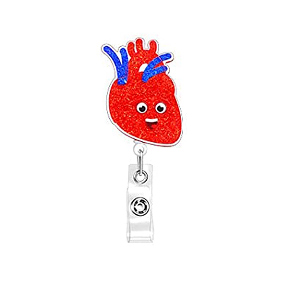 Felt Nurse Badge Reel Retractable Badge Holder Nursing Name Badge Clip ...