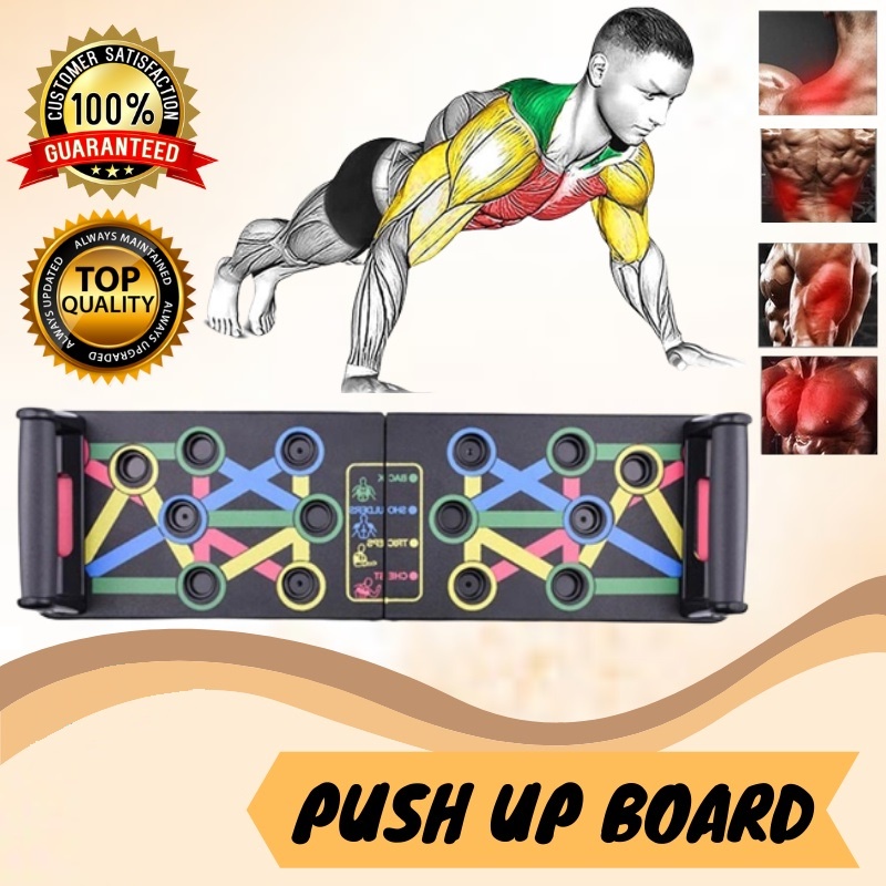 Ultra Push 12 in 1 System Push-up Bracket Board Portable Home Fitness ...