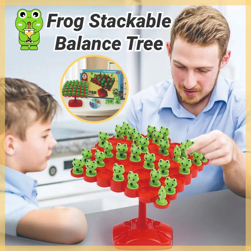 [Ship 24h]Toy Frog Balance Tree Educational Parent-child Interaction ...