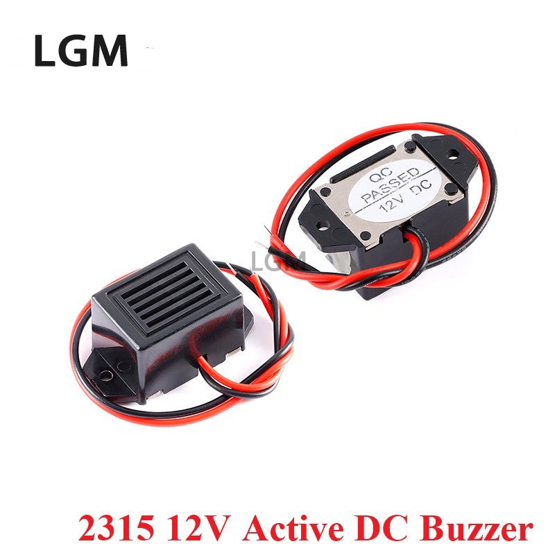 2Pcs 2315 Active Buzzer DC 12V 85dB Mechanical Vibration Buzzers Alarm ...
