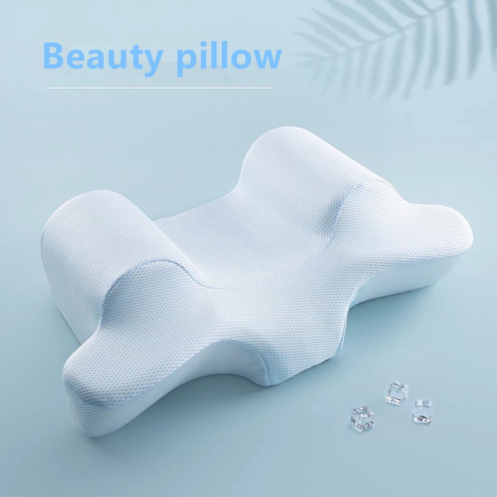Sleeping Beauty Pillow Anti-Wrinkle Neck Protection Sleep Memory Foam ...
