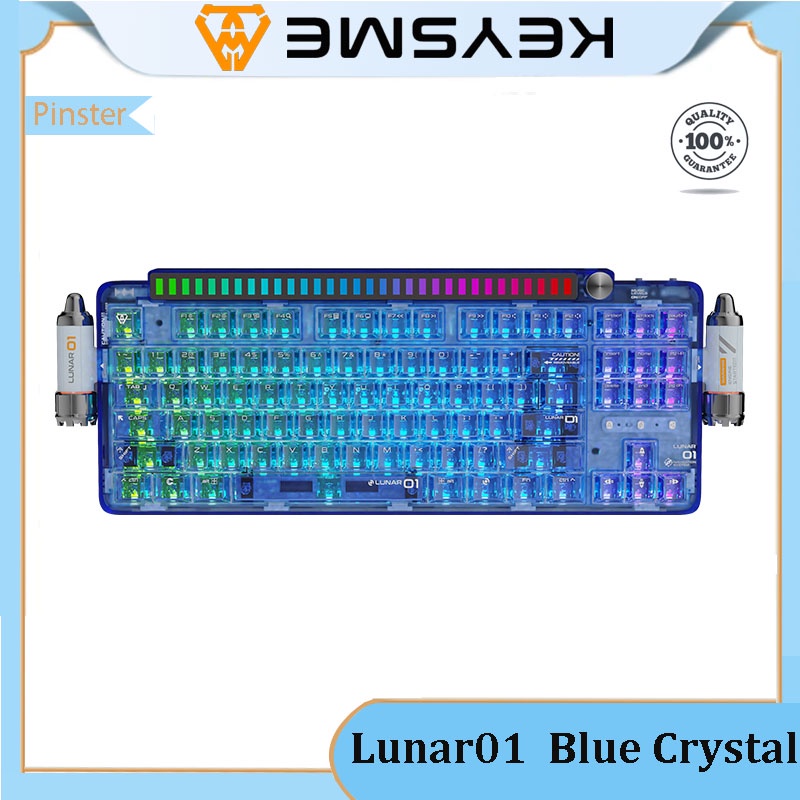 KeysMe Lunar01 Blue Crystal Spaceship Transparent Wireless the third ...
