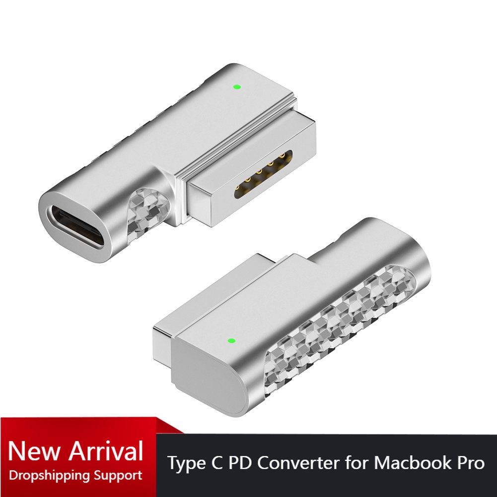 100W USB Type C PD to Mag saf 2 Laptop Power Adapter Connector for M ac ...