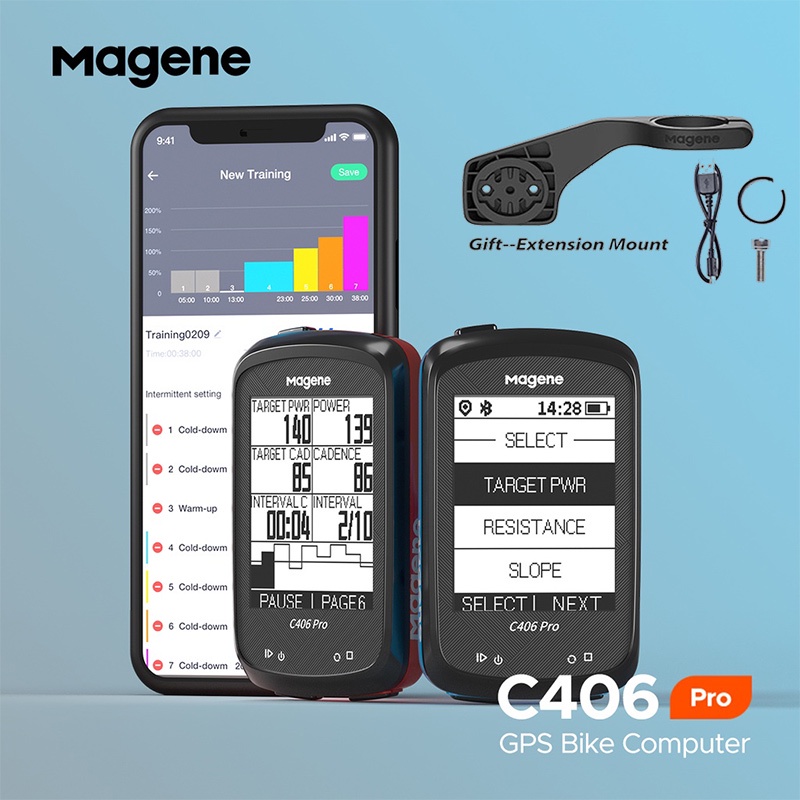 Magene GPS Bike Computer C406 Pro Meter Heart Rate Bicycle Meter MTB ...