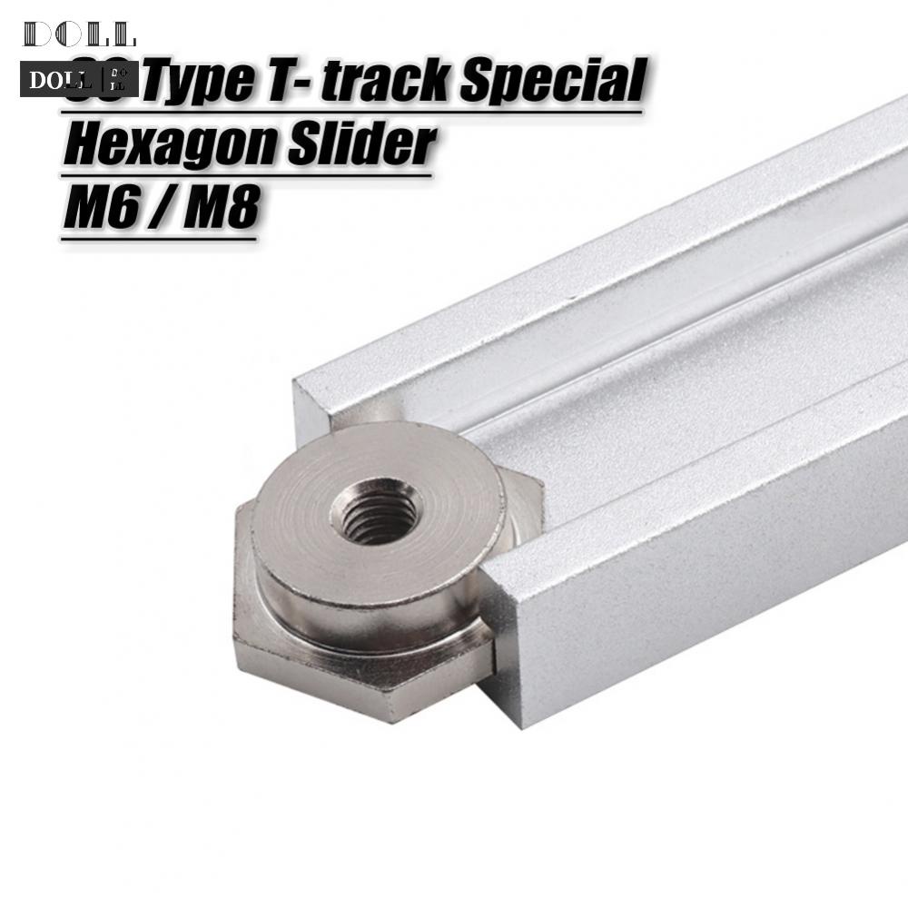 ⭐READY STOCK ⭐M6 M8 T Track T Slot Hexagon Slider for Woodworking on ...