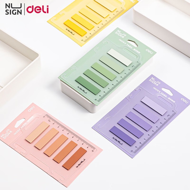 Deli Nusign Sticky Notes 100 Sheets Instruction Label Bookmarks Student ...