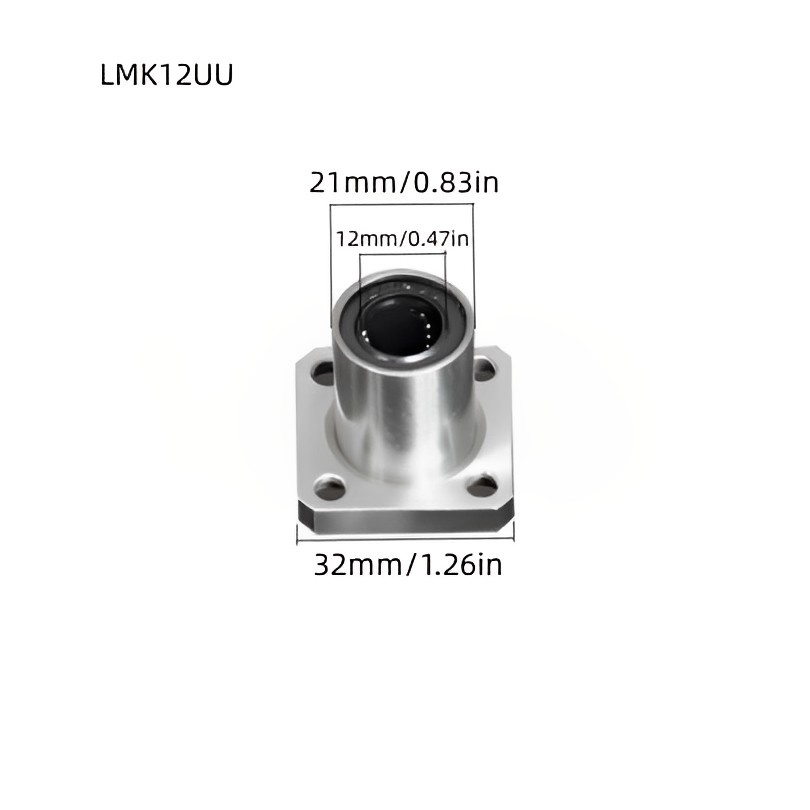 LMK6/8/12/16/20/25UU Square Flange Linear Ball Bearing | Shopee Philippines