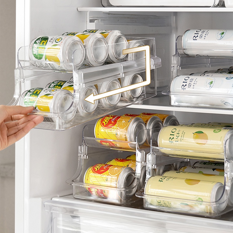 2-tier soft drink can tray in the refrigerator | Shopee Philippines