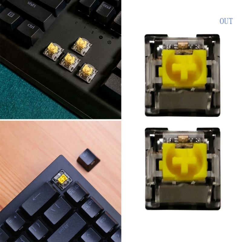 OUT 2Pcs RGB Yellow Switches for Blackwidow V3 Pro Gaming Keyboard ...