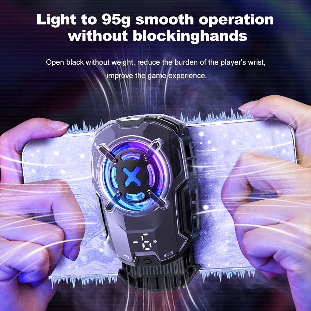Universal Mini Mobile Phone Cooling Fan Radiator Turbo Hurricane Game ...
