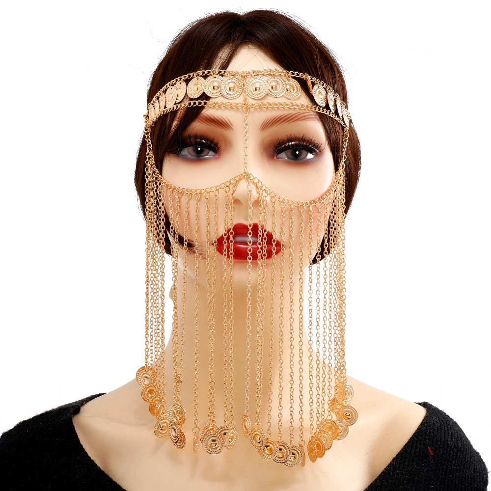 Arabian Straw Belly Dance Hot Face Curtain Fashion Accessories Party ...