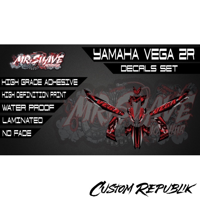 Yamaha Vega ZR Decals Set | Shopee Philippines
