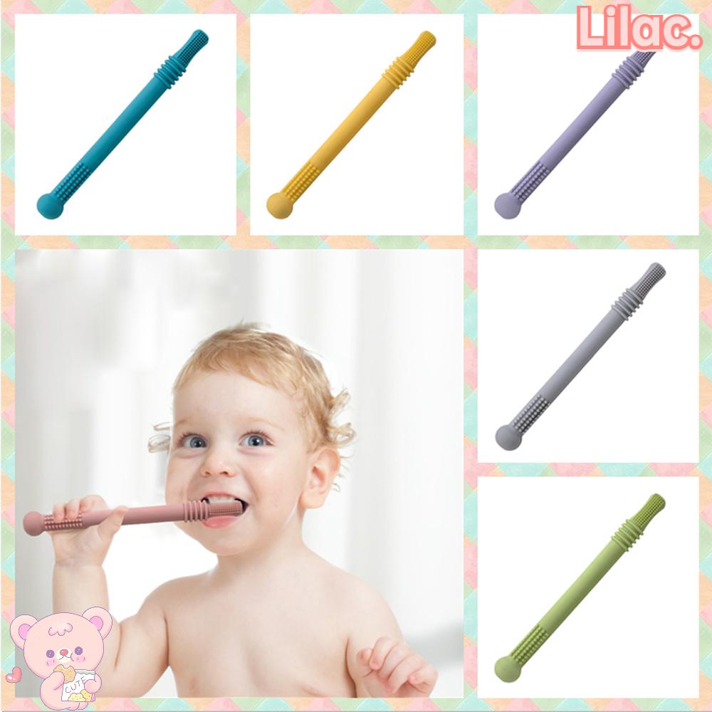 LILAC Straw Gutta Soft Food Grade Color|Silica Gel Teether Tube Molar ...