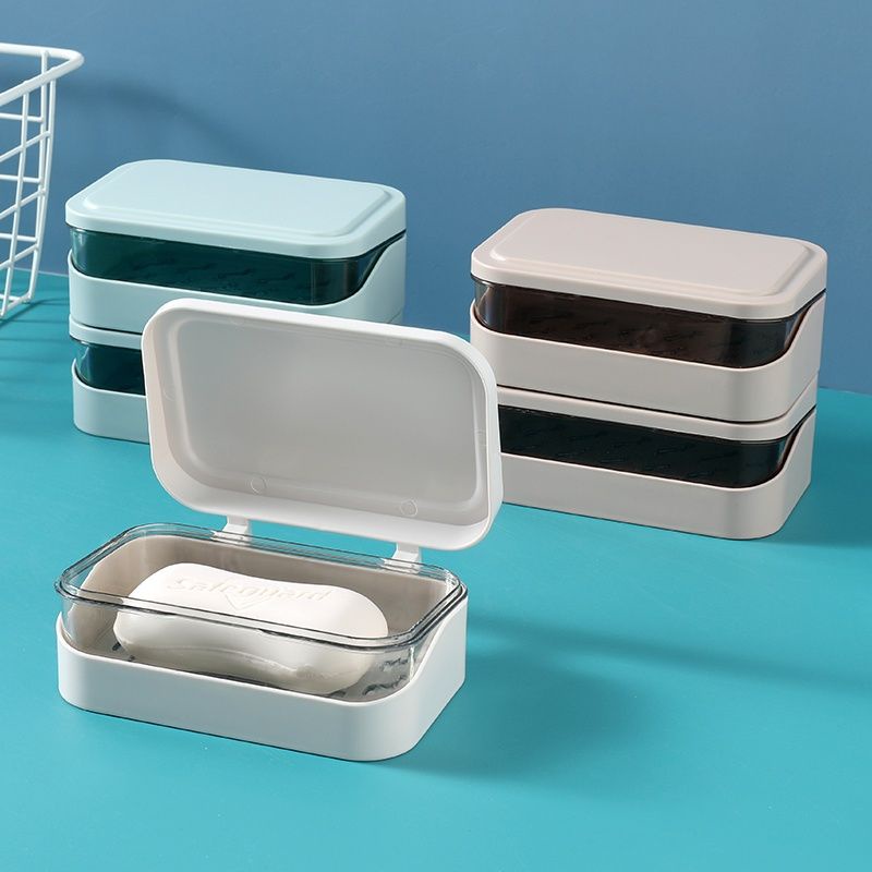 Soap Box with lid draining student dormitory household toilet punching ...
