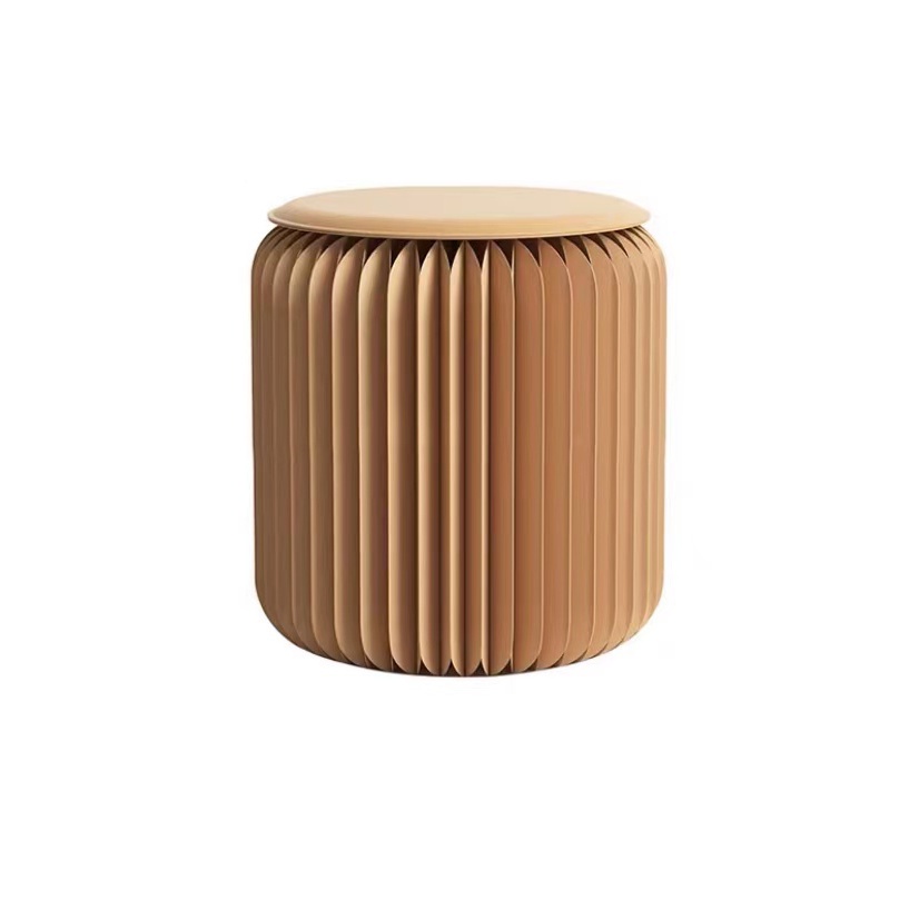 Organ folding bench stool household fashion folding paper stool living ...