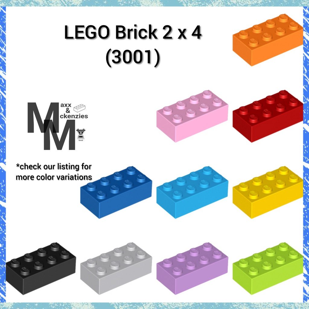 Brick 2x4 (3001) LEGO Parts | Shopee Philippines