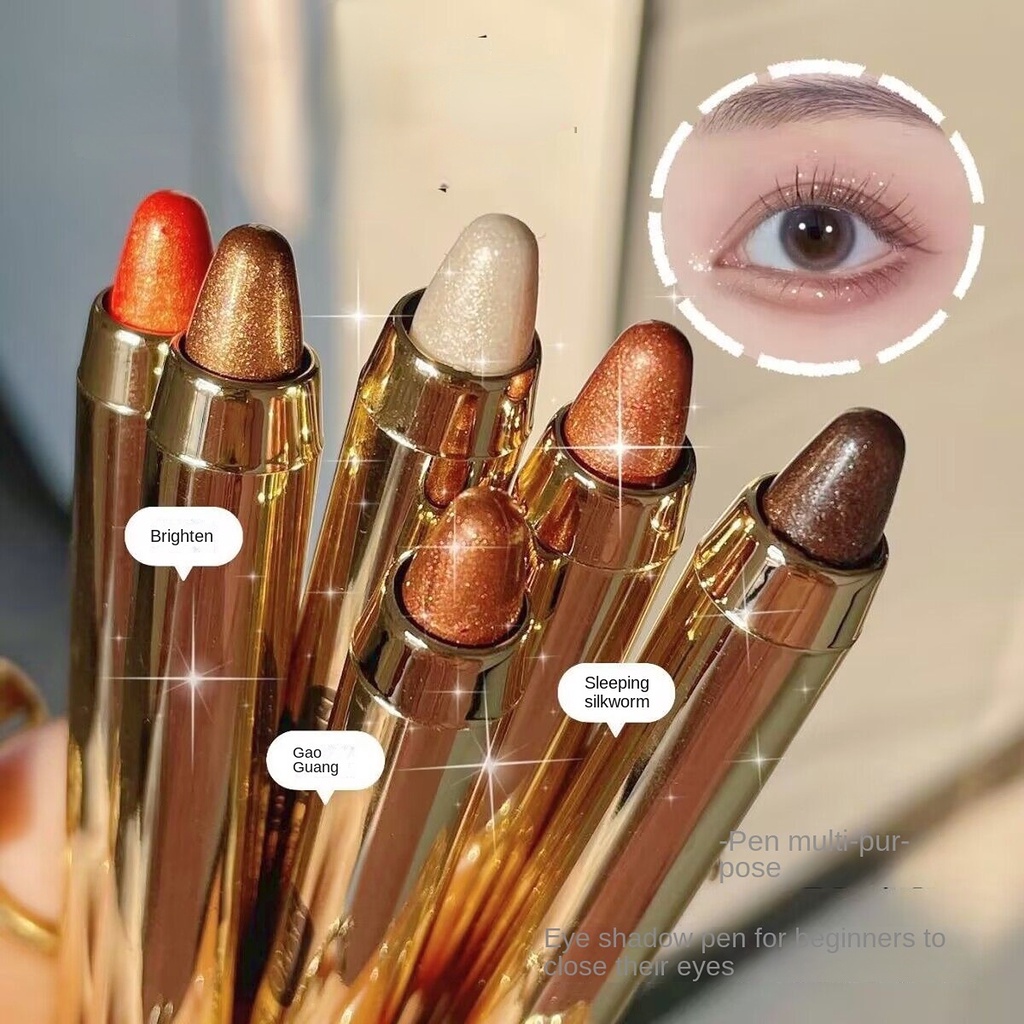 Double-ended glitter eye shadow stick eye shadow pen cosmetics/long ...