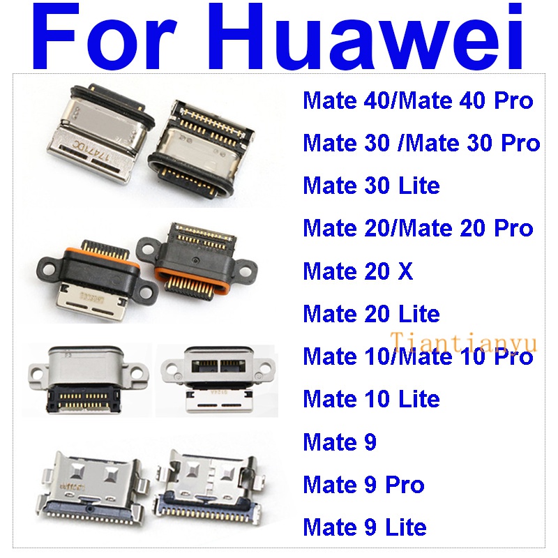 Micro USB Jack Connector Socket Port For HuaWei Mate 40 30 20 10 9 Pro ...