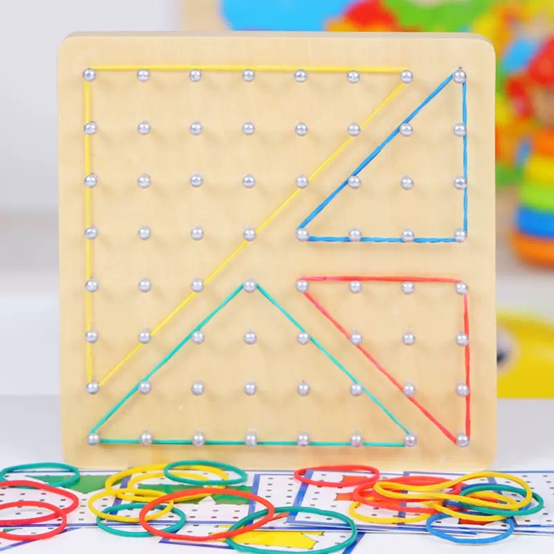 Kindergarten thinking early education puzzle Rubber band Variable-shape ...