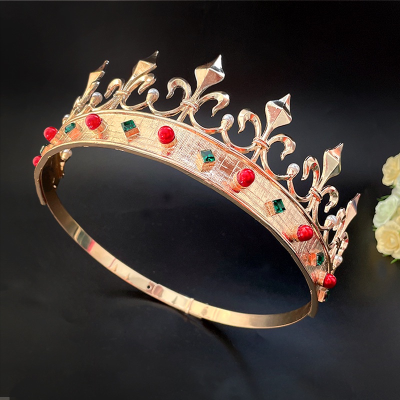 Men's Crown Model Champion Headdress Prince Pageant Crown Noble Queen ...