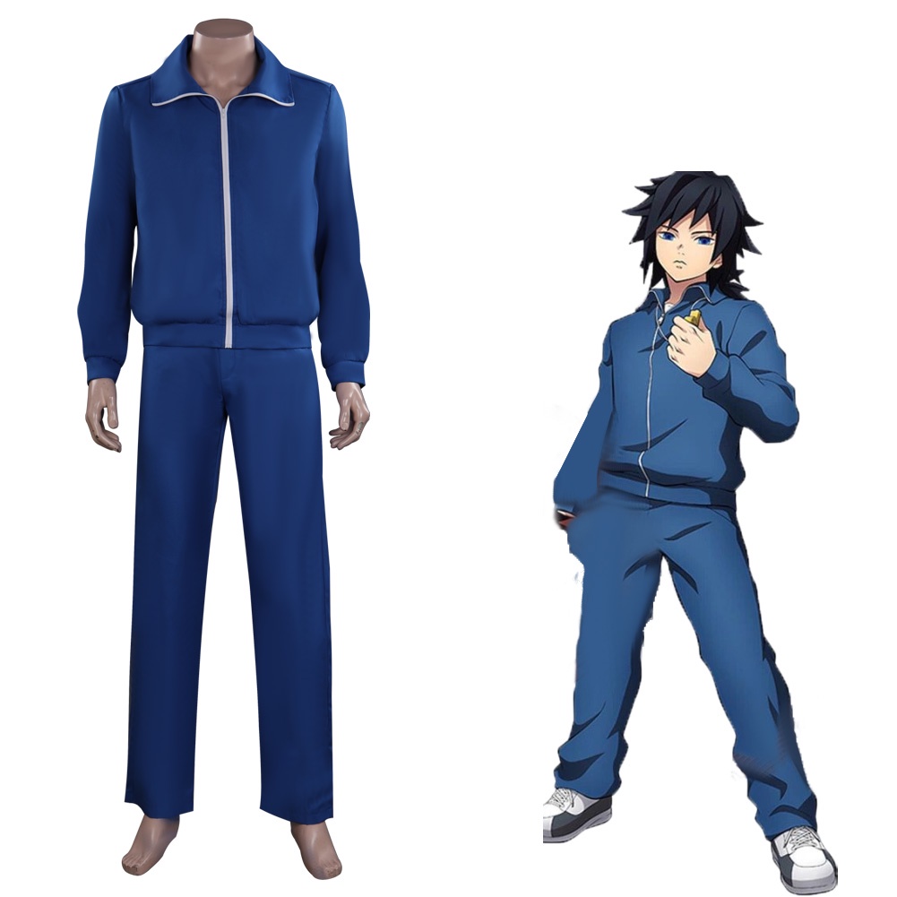 Demon Slayer Kimetsu no Yaiba Tomioka Giyuu Cosplay Costume Uniform ...