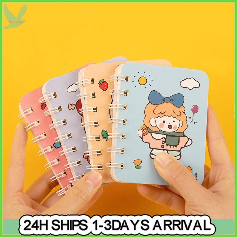 A7 Binder Notebook Coil Book 80Sheets Mini Notepad Spring Notebook ...