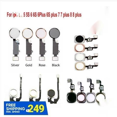 Home Button For IP Hone 5S 6 Plus 6s 6+ 7 8 Se Flex Cable No ...