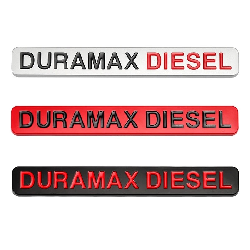 DURAMAX DIESEL logo letter sticker for Chevy Chevrolet Silverado ...