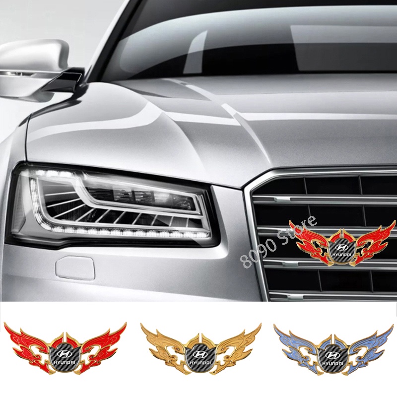 Modified Wings Car Front Grille Emblem Badge Auto Side Sticker Window ...