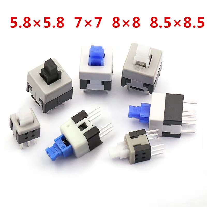 20Pcs 5.8x5.8 7x7 8x8 8.5x8.5mm Self Locking / UNlock Push Tactile ...