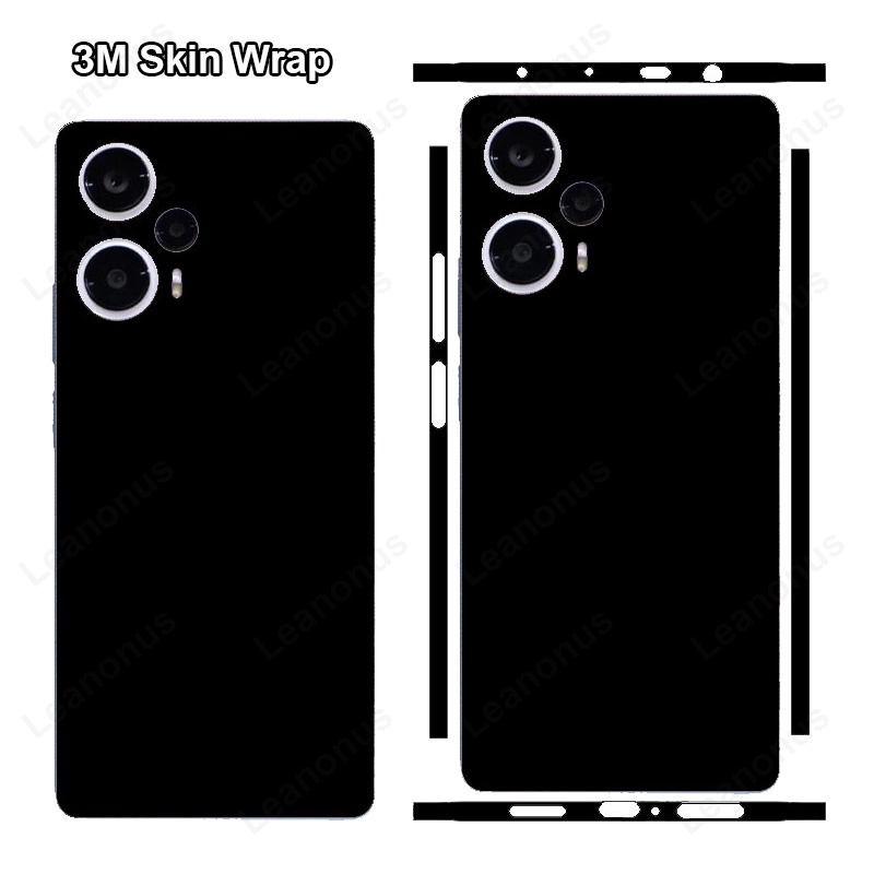 Plain Titanium Color Decal Skin Xiaomi POCO F5 F7 Pro / F6 X6 X7 Pro F7 ...