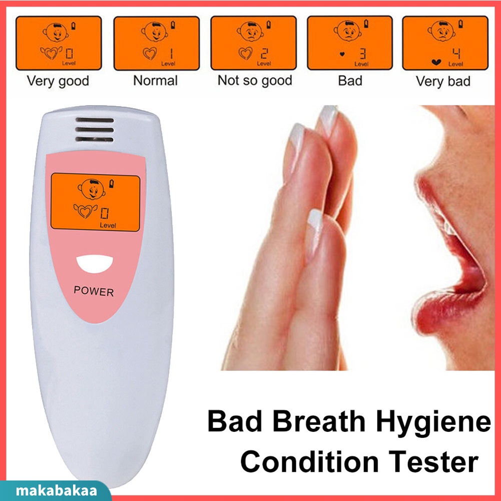 (makabakaa) Bad Breath Detector Oral Hygiene Condition Tester Mouth ...