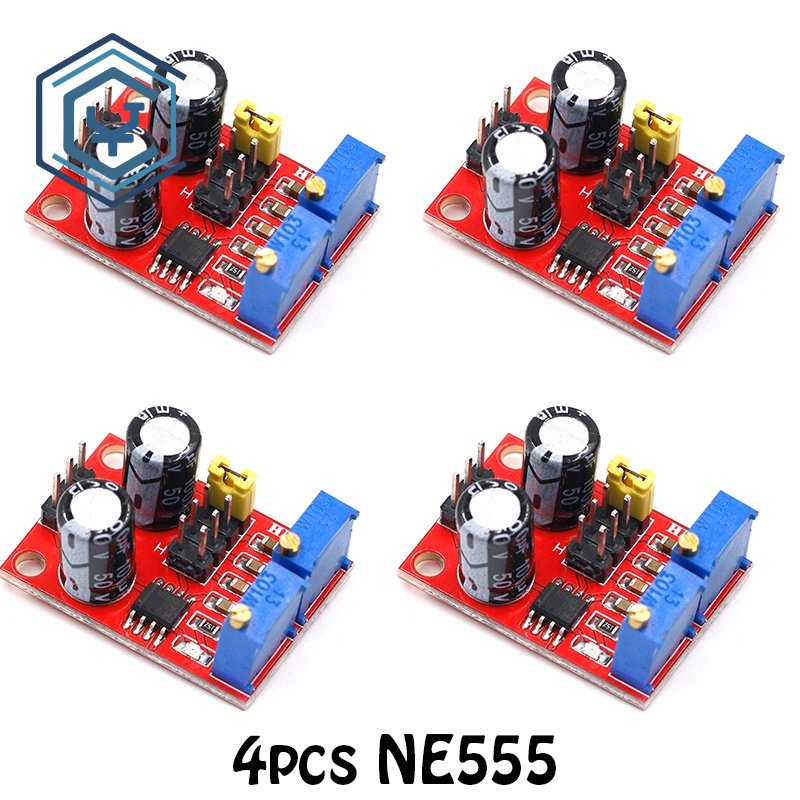 4PCS NE555 Adjustable Frequency Pulse Generator Module Stepper Motor Drive Board for Arduino ...
